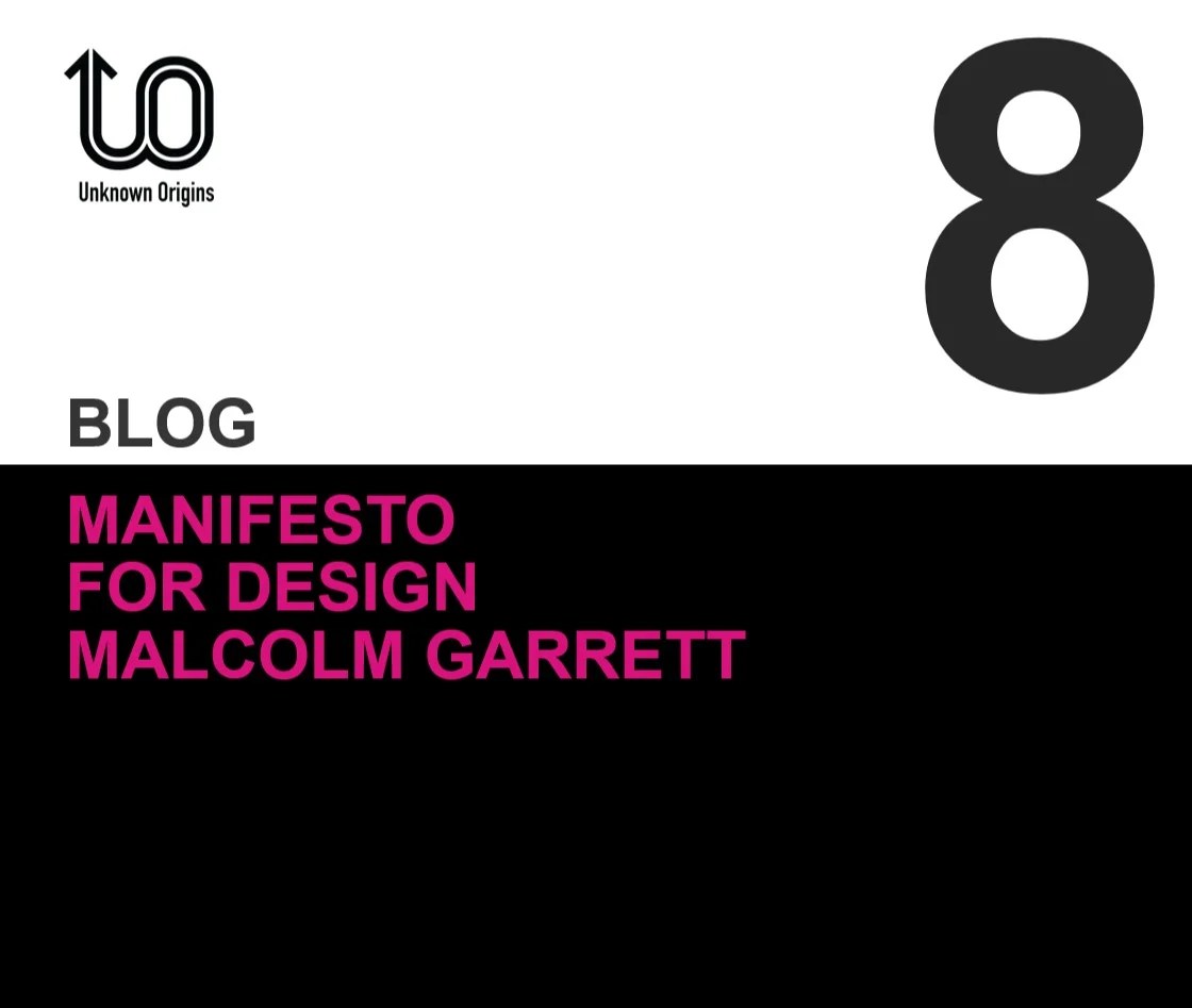 Malcolm Garrett: Manifesto for Design – design manifestos .org
